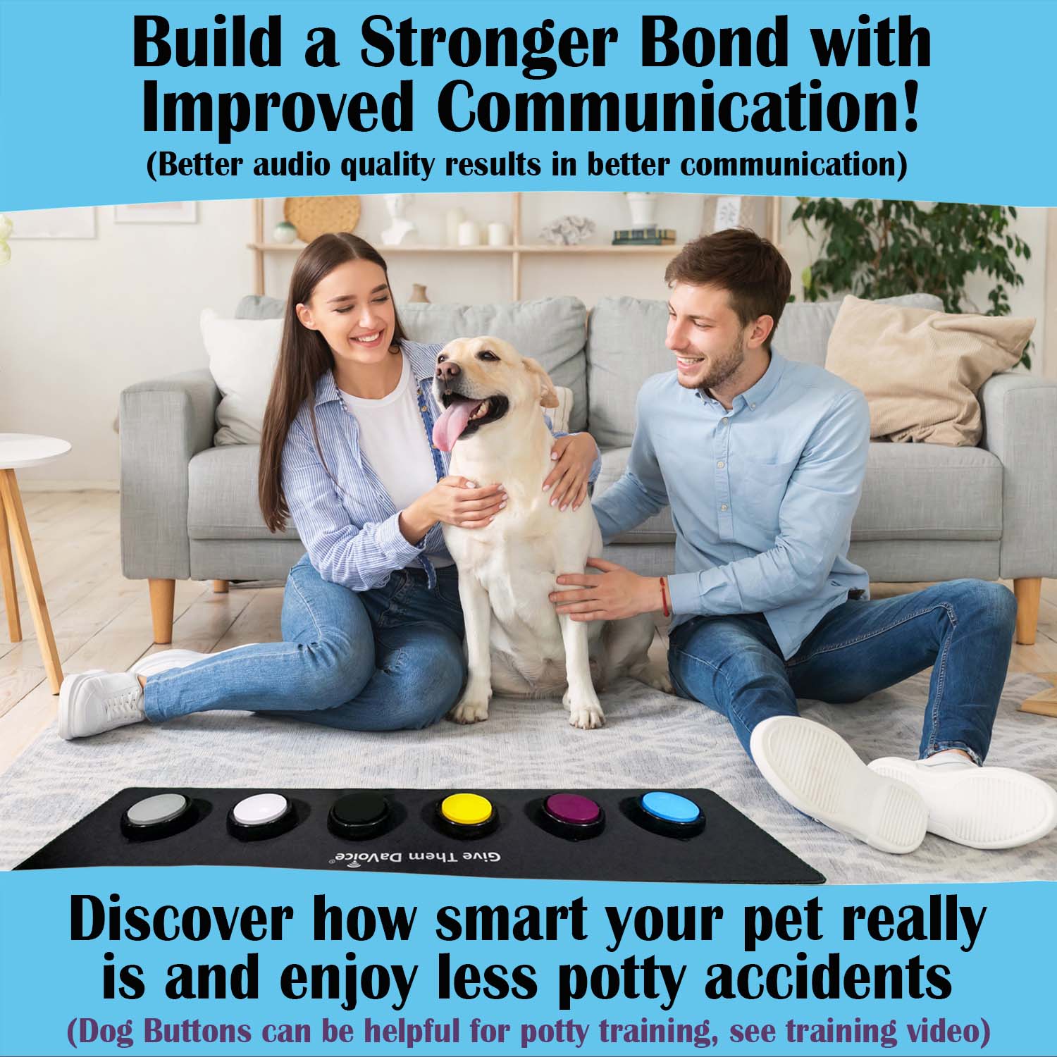 Dog Buttons for Communication, Dog Talking Button Set Dogs Pets Cats