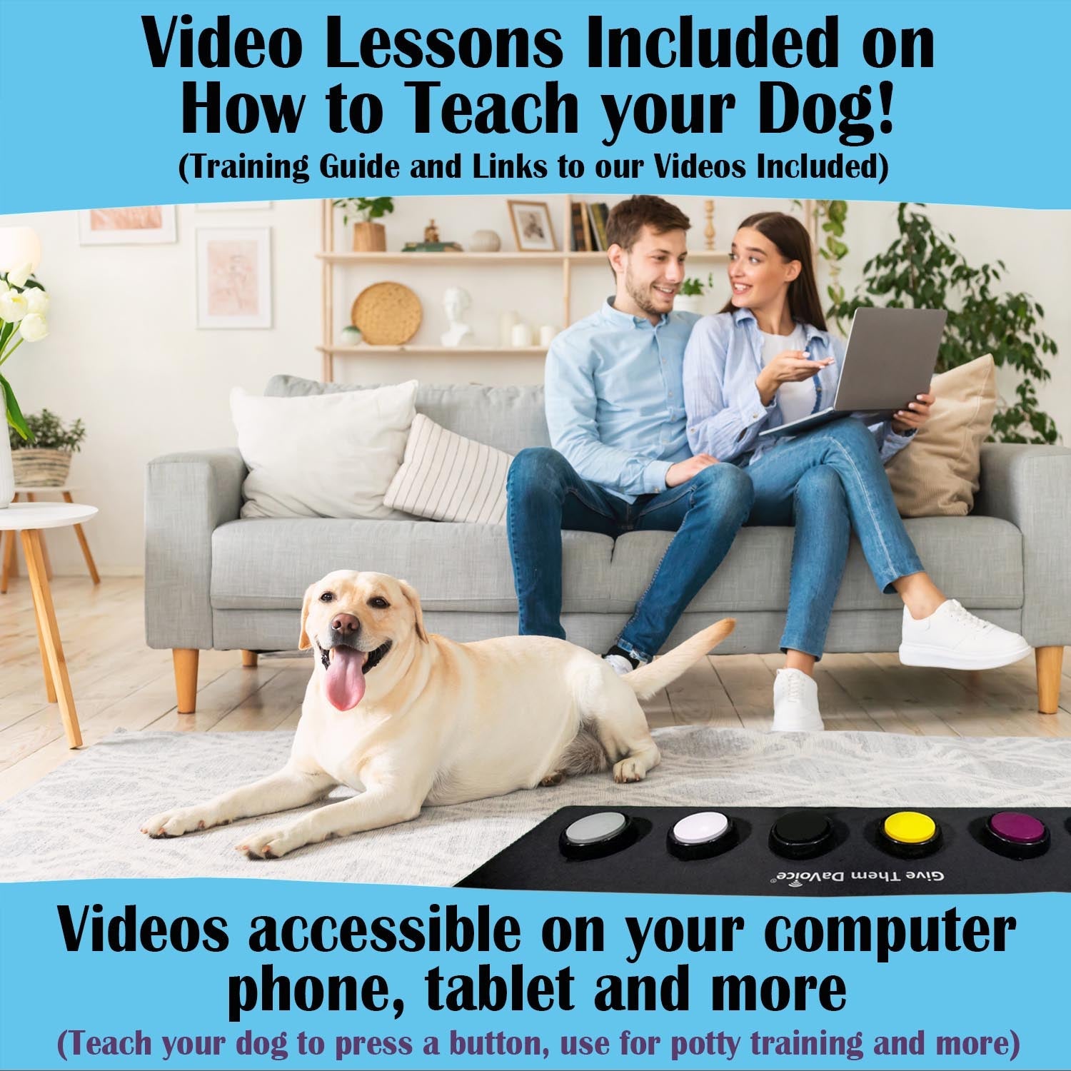 Dog Buttons for Communication, Dog Talking Button Set Dogs Pets Cats