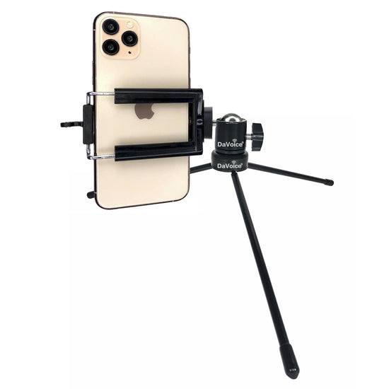 Cell Phone Tripod with Adapter Clip and Mini Ball Head Camera Mount
